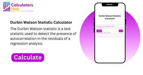 Durbin Watson Statistic Calculator Online
