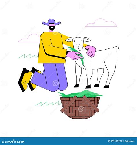 Organic Livestock Feed Isolated Cartoon Vector Illustrations Stock