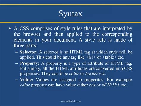 Introduction To Css Ppt