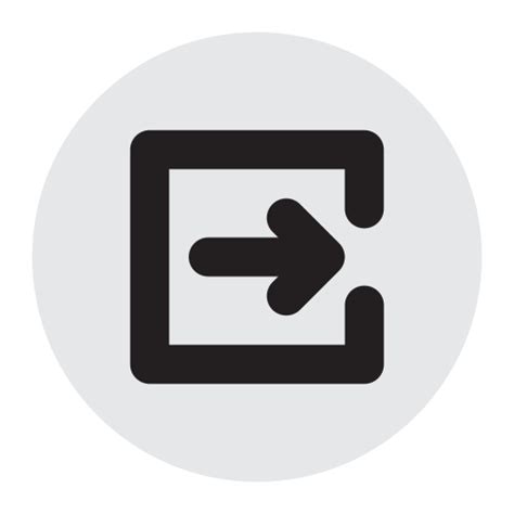 Sign Out Generic Circular Icon
