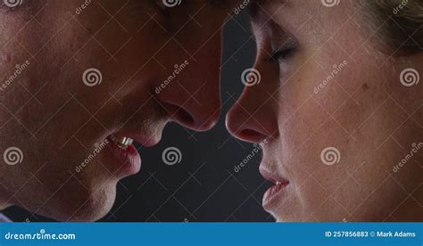 Couple Kissing Stock Video Video Of Sensual Smile 257856883