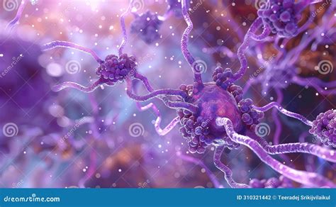 Neurons With Dendrites Affected By Amyloid Plaques In Alzheimers