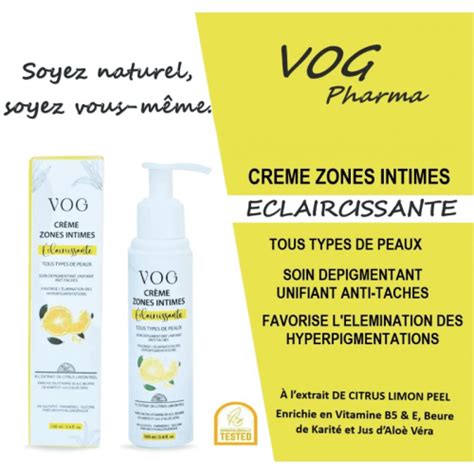 Vog Creme Zone Intimes Eclaircissante 100ml Box Para