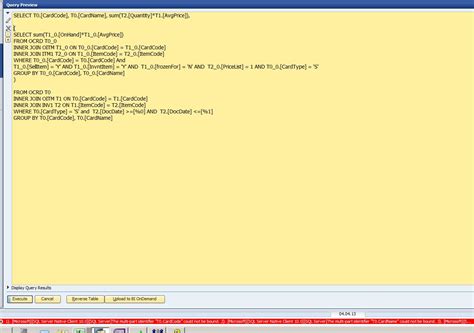 Solved Help Needed Combining A Query Sap Community
