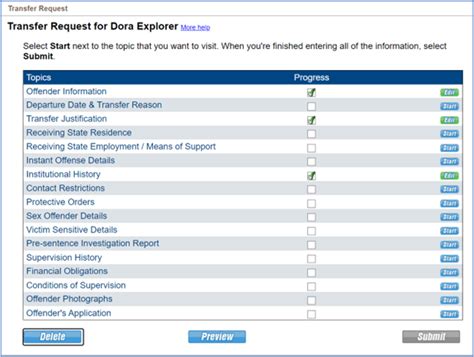 Transfer Request Quick Reference Guide Icaos Support
