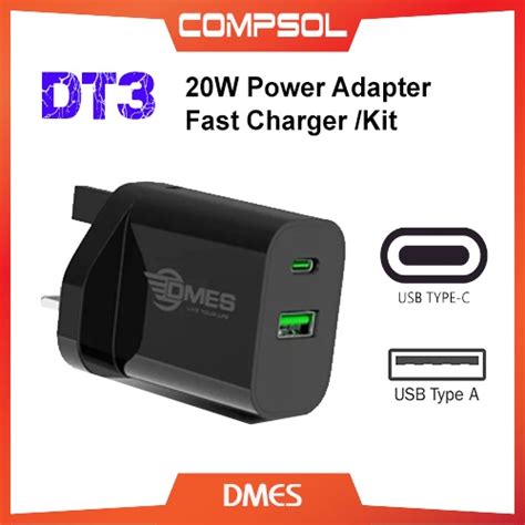 DMES DT USB W Fast Charger Kit TYPE C TO TYPE C CABLE Shopee Malaysia