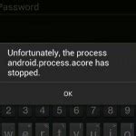 Произошла ошибка android process acore как исправить ее