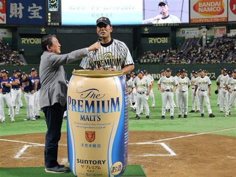Mvpは侍ジャパンの新監督・稲葉篤紀サントリードリームマッチ2017 侍ジャパン Baseball Gate