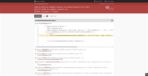 Psemailalerts Bo An Exception Is Displayed After Deleting A