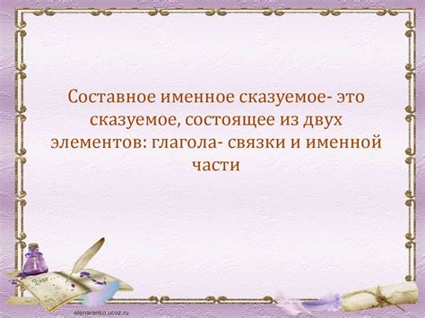 Виды сказуемых Составное именное сказуемое презентация онлайн