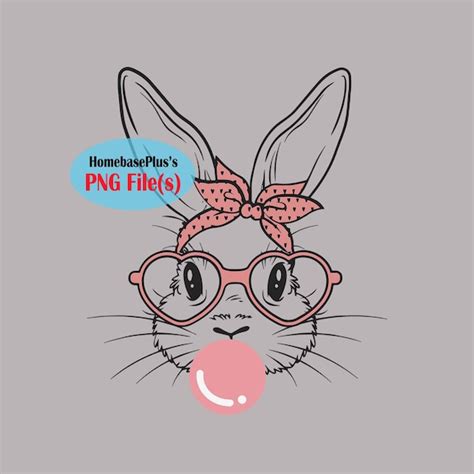Easter Bunny Bubblegum Png Etsy