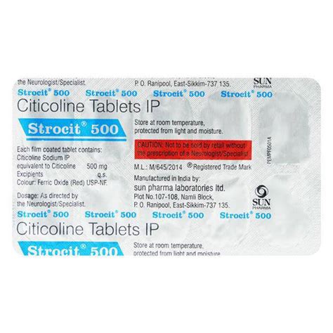 Strocit 500mg Tablet 10 S Anjani Medical