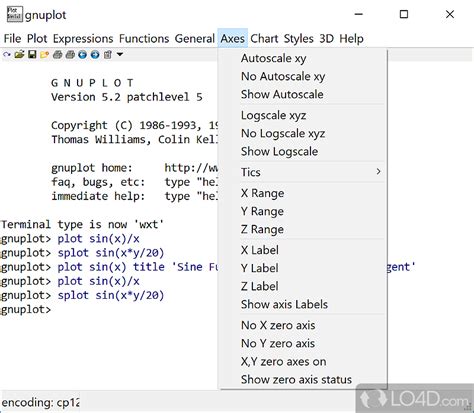 Gnuplot Screenshots
