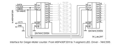 5 digit screen for msp430 on 7 segment leds and cd74hc273