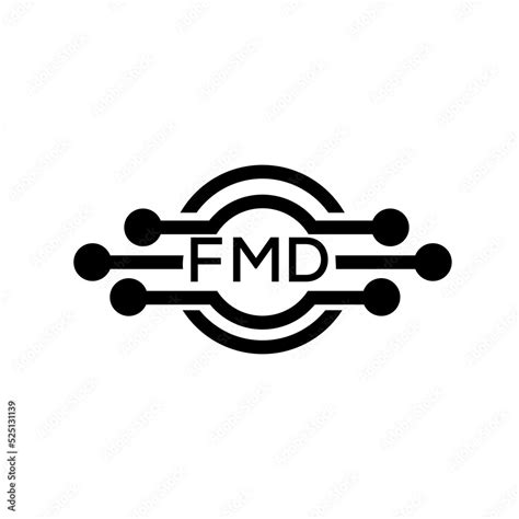 Fmd Letter Logo Fmd Best White Background Vector Image Fmd Monogram