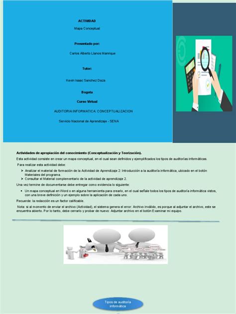 Mapa Conceptual Tipos De Auditoria Informatica Unduh Gratis Pdf
