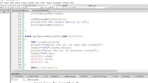 Sparse Matrix Addition Part 1 Data Structures Programming Youtube