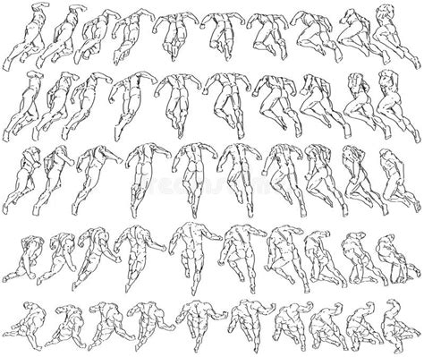 50 male bodies 20 20 3d to 2d stock illustration illustration of