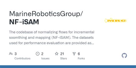 Github Marineroboticsgroupnf Isam The Codebase Of Normalizing Flows For Incremental
