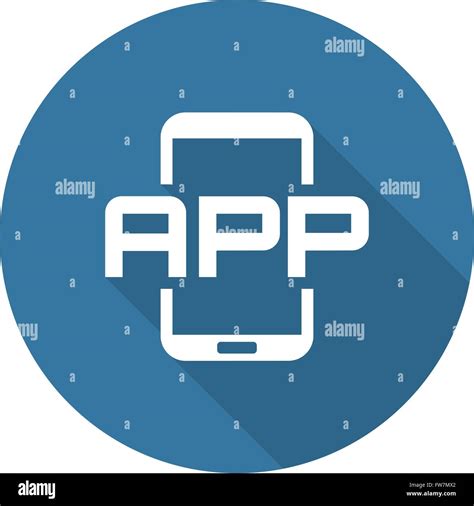 Mobile Application Icon Flat Design Stock Vector Art And Illustration