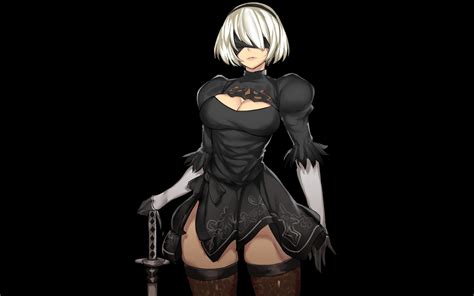 2b Nier Automata Katana Nier Automata 1080p Nier Blindfold Hd