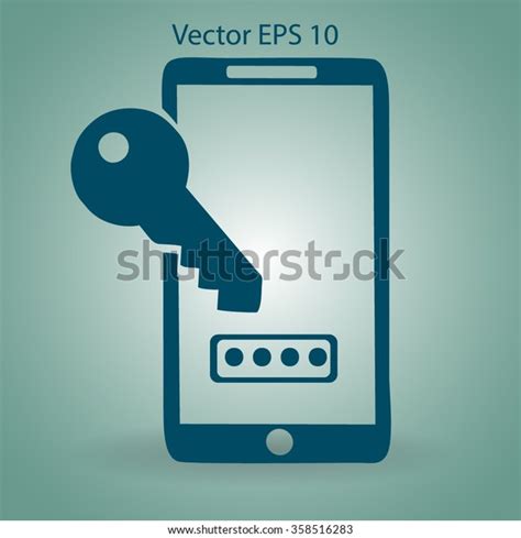 Using Password Prevent Unauthorized Access Vector Stock Vector Royalty