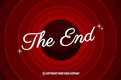 Premium Vector End Screen Background