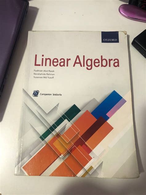 Oxford Linear Algebra Textbook Hobbies And Toys Books And Magazines