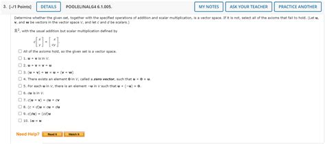 Solved Determine Whether The Given Set Together With The
