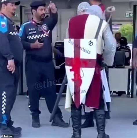 Two England Fans Forced To STRIP Naked By Qatari Police After Dressing Up As Crusaders Daily