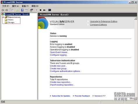 windows 安装visualsvn server并设置域验证 程序员大本营