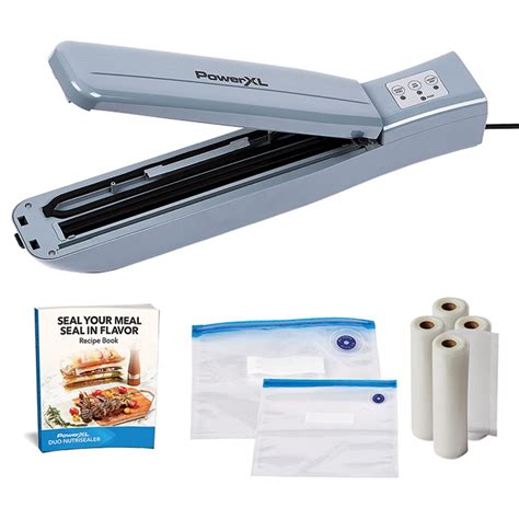 Powerxl Duo Nutrisealer Food Vacuum Sealer Machine With Vacuum Seal Bags And Rolls Double