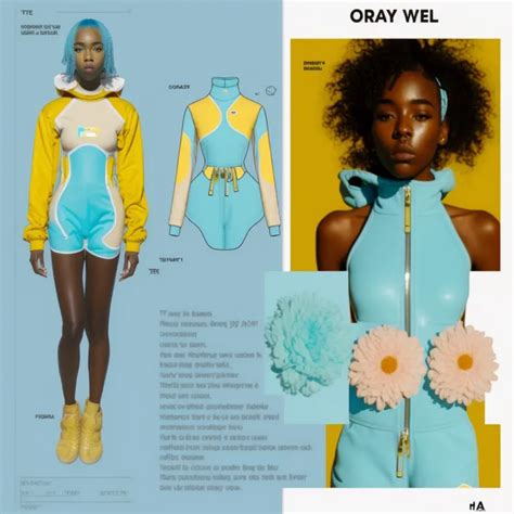 Technical Sheet Fashion Design Midjourney Prompt