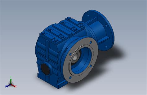 Sa77zp蜗轮蜗杆减速机 Sa77 1167 M1 A Φ50 P63 5990solidworks 2020模型图纸下载 懒石网