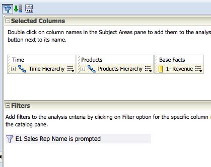 Oracle BI EE 11g Navigation Passing Parameters Using Hierarchical