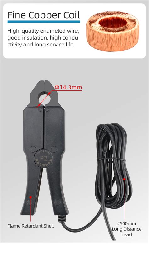 Precision Clamp Current Transformer Split Permalloy Core Open Type Ac Ct 5a 25ma 100a 50ma 0