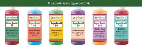 Bio Tech Grade Mix Micronutrients Liquid Target Crops Vegetables At