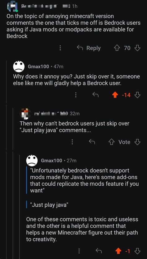 Why Do Java Players Hate Bedrock Players So Much R Minecraft2