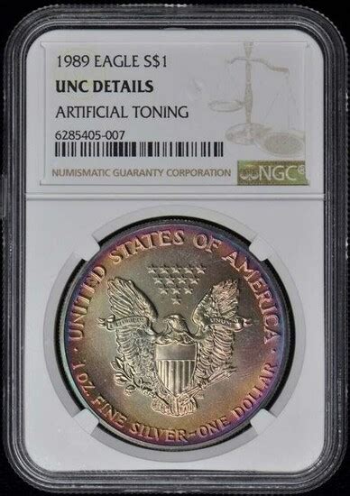 1989 Eagle S1 Ngc Toned Unc Details In United States