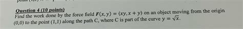 Solved Question 2 10 Points Find The Equation Of Vector