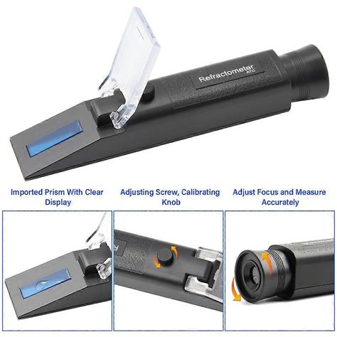 Car Antifreeze Refractometer Multifunctional Auto Coolant Tester Urea Propylene Glycol Glycol