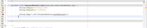 Java Netbeans No Me Reconose El Getpassword Ayuda Es Un Proyecto Escolar