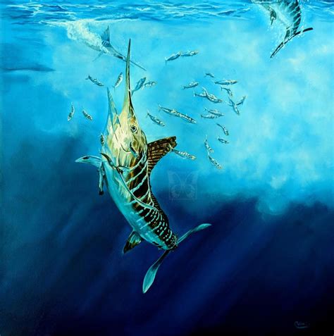 Ocean Hunters Tryptich Artists For Conservation