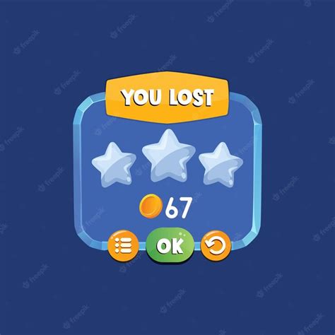 Premium Vector Lost Option Menu Ui Kit Collection Buttons For Mobile