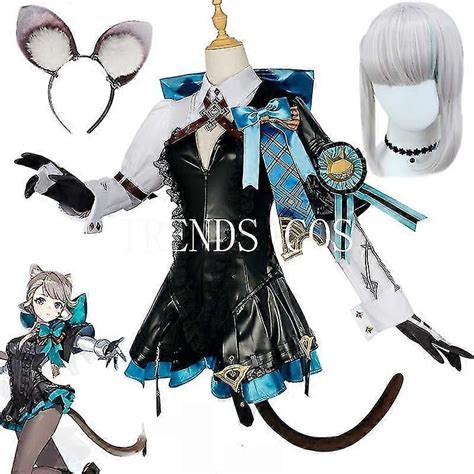 Magician Lynette Cosplay Costume Genshin Impact Game Uniform Fontaine Magician Lynette Outfits