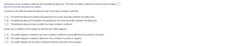 Solved Compute The Linear Correlation Coefficient With The Chegg