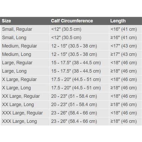 Ted Hose Size Chart At Douglas Jacobson Blog