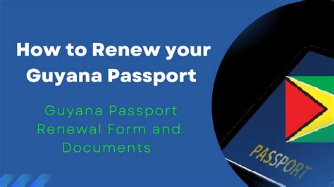 Guyana Renewal Passport Form Printable Printable Forms Free Online