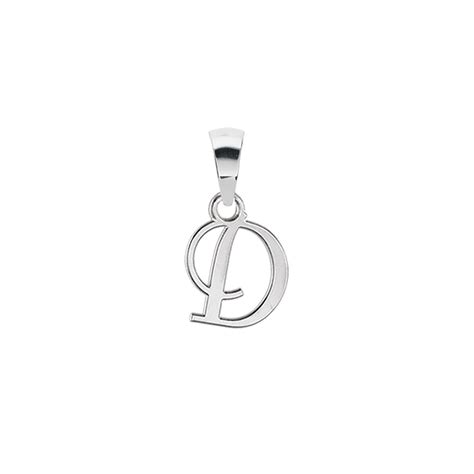 Pendentif Initiale Lettre D Argent CALAME MATY