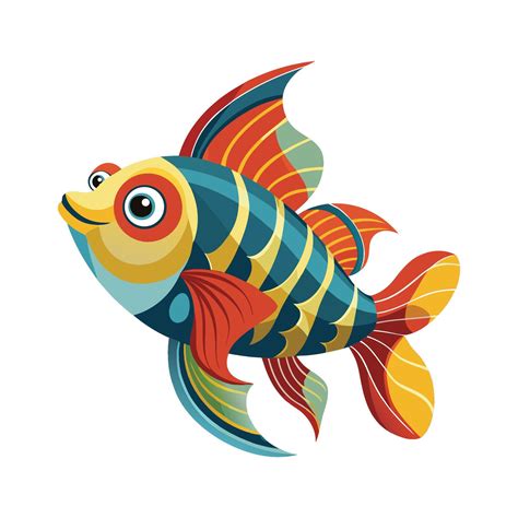 Stylish Illustration Of Fancy Fish 58586198 Vector Art At Vecteezy